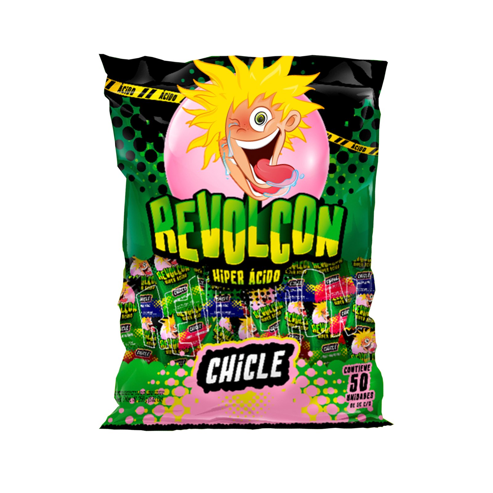 REVOLCON CHICLE HIPER ACIDO 250G X 50 UNI - Candy Jobs - Distribuidor ...